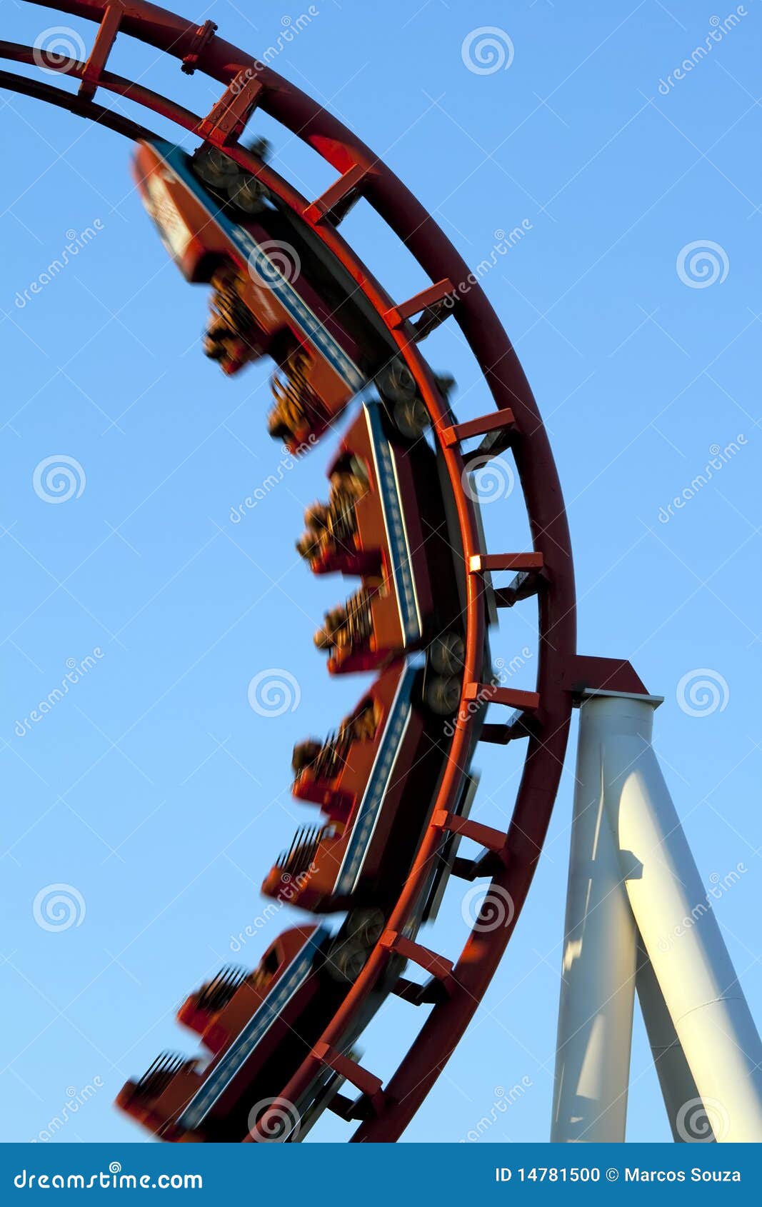 Roller Coaster stock photo. Image of ride, courage, theme - 14781500