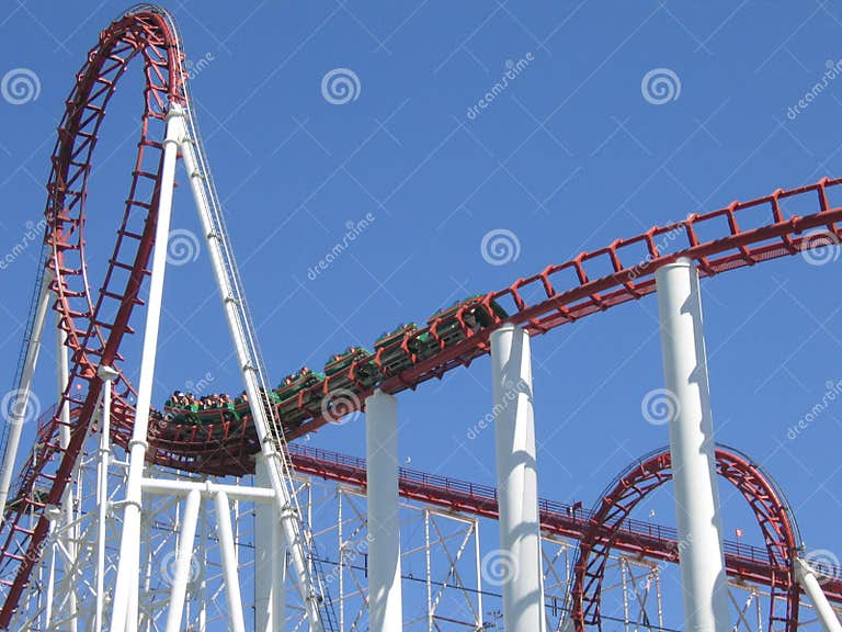 Roller coaster stock photo. Image of amusement, games, entertainment ...