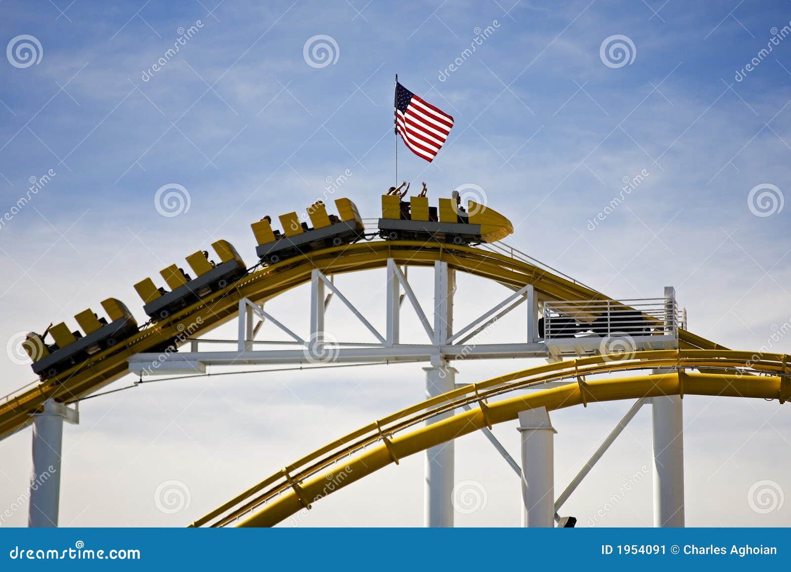Roller Coaster stock image. Image of ride, curves, coaster - 1954091