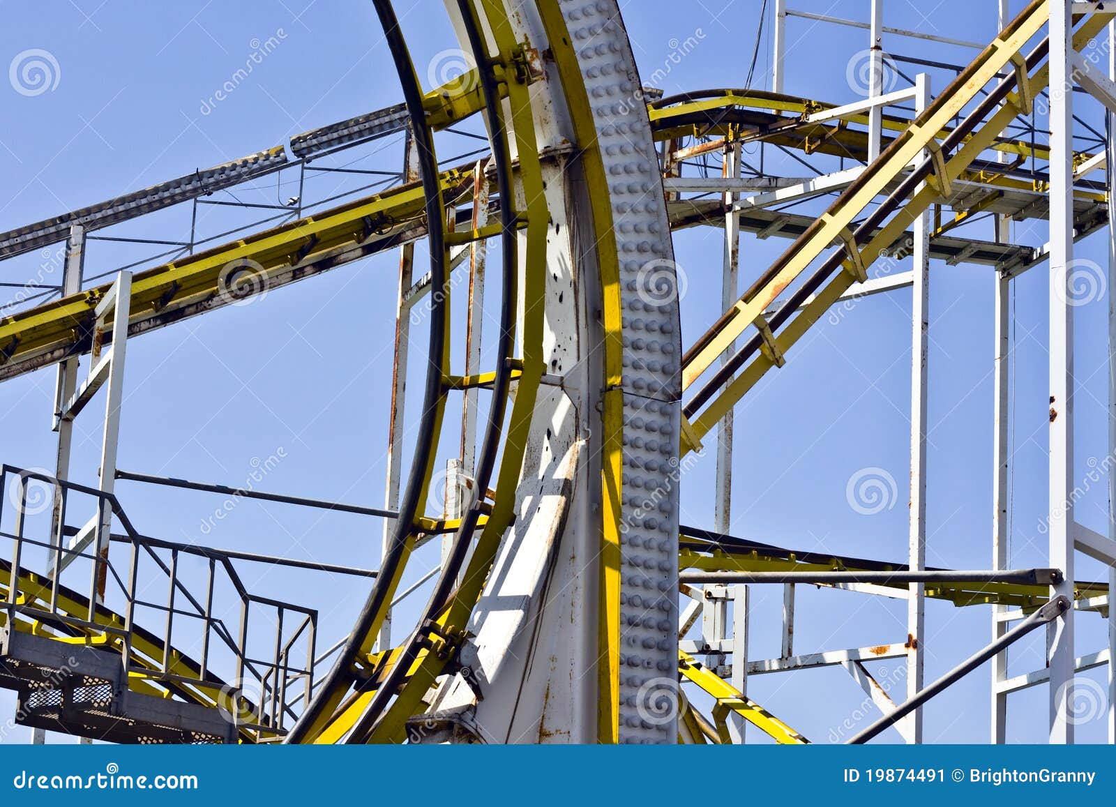 Roller coaster stock image. Image of holidays, outdoors - 19874491
