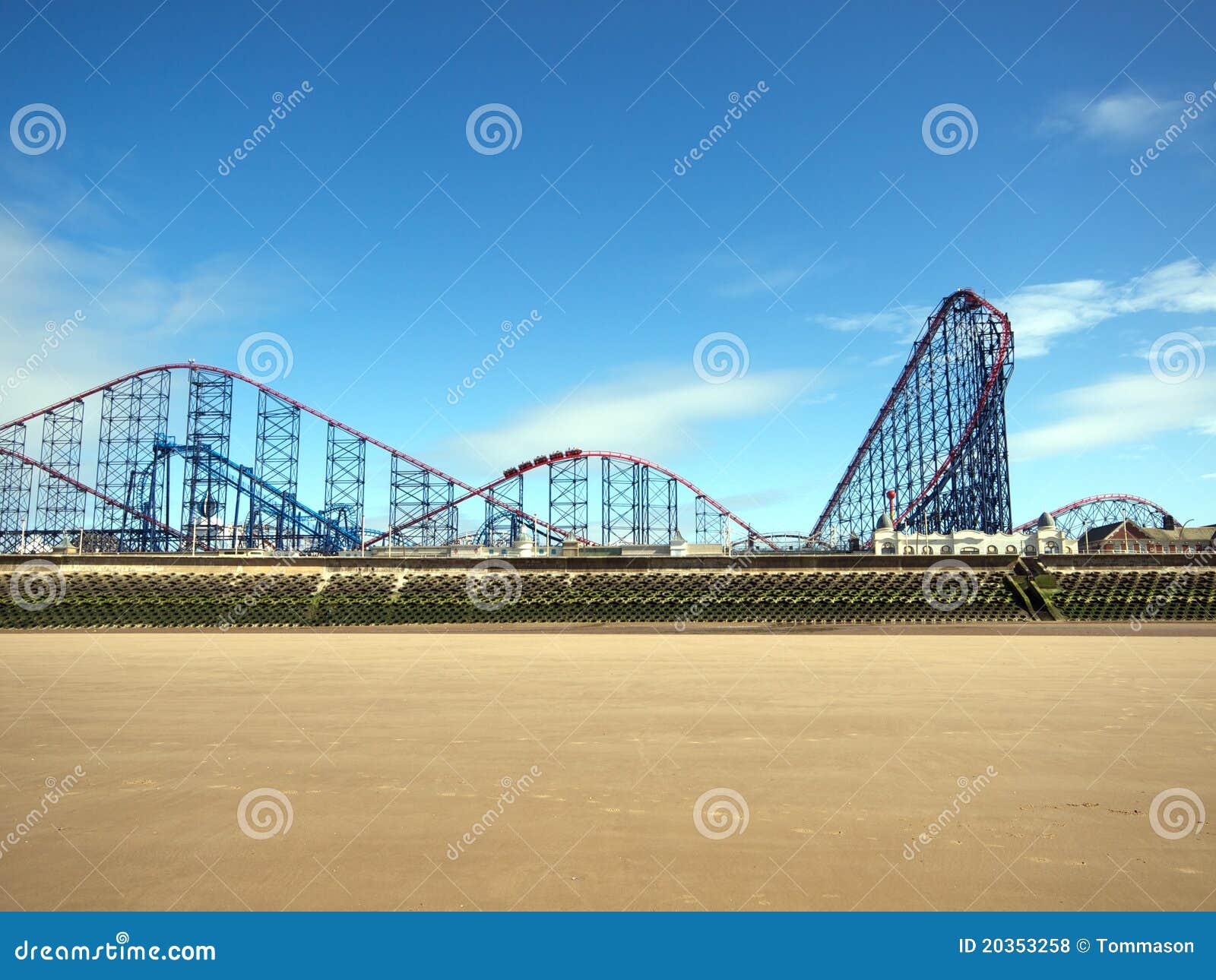 Roller Coaster stock photo. Image of england, beach, ride - 20353258