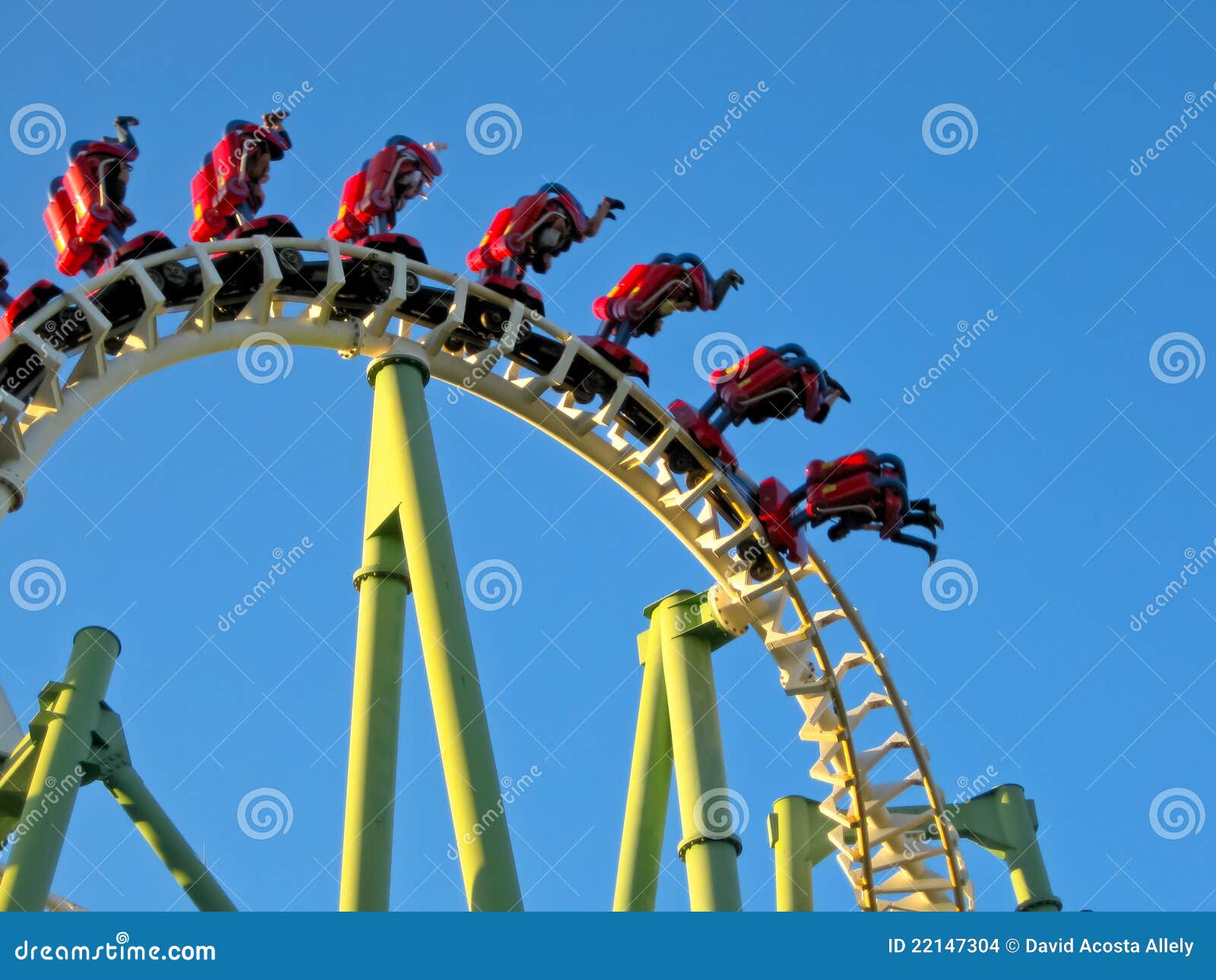 Roller Coaster stock photo. Image of leisure, railway - 22147304