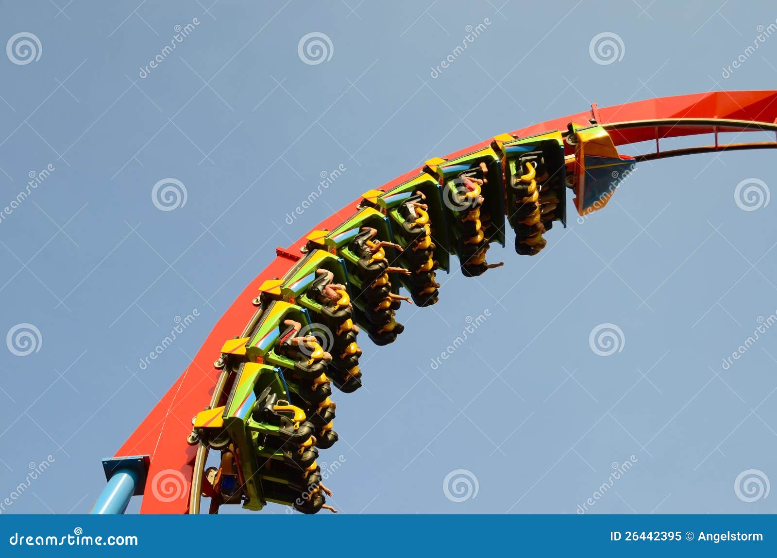 Roller coaster stock image. Image of entertainment, park - 26442395