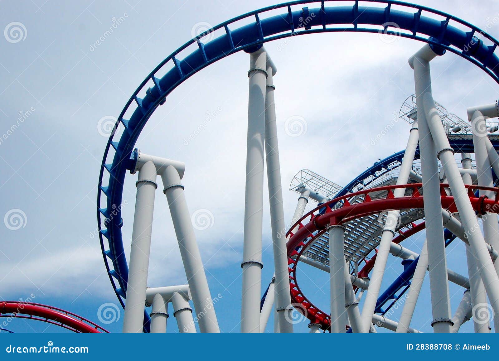 Roller Coaster stock photo. Image of blue, lines, universal - 28388708