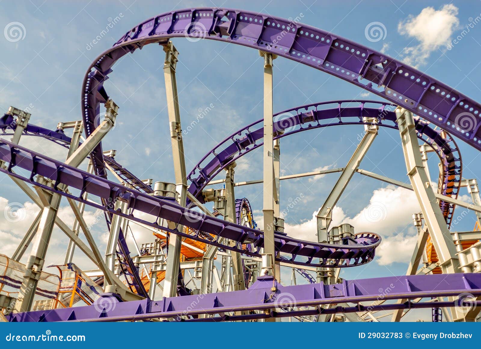 Roller coaster stock image. Image of park, enjoyment - 29032783