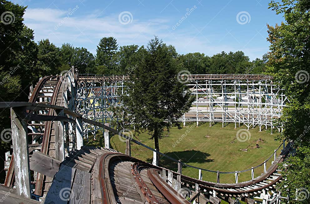 Roller Coaster stock photo. Image of railing, blue, rail - 3023300