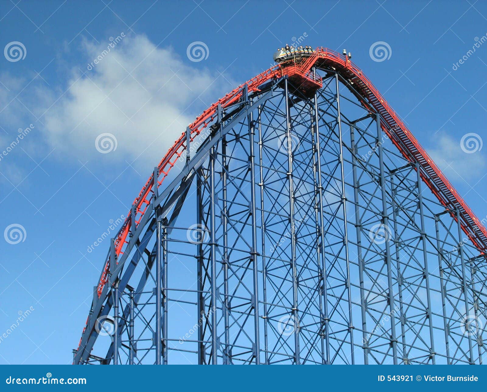 Roller Coaster stock image. Image of fair, incline, elevation - 543921