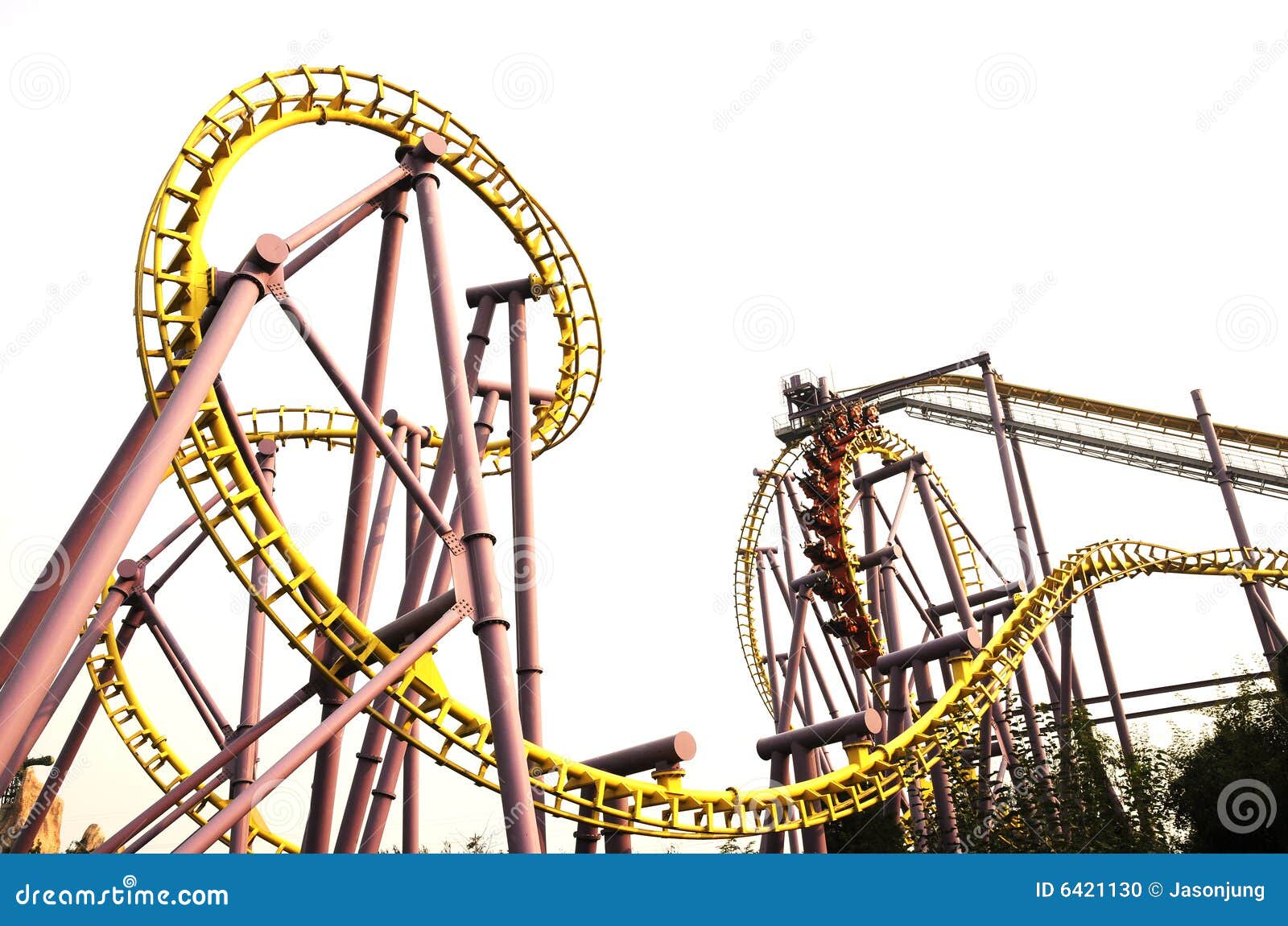Roller Coaster stock photo. Image of sport, entertainment - 6421130