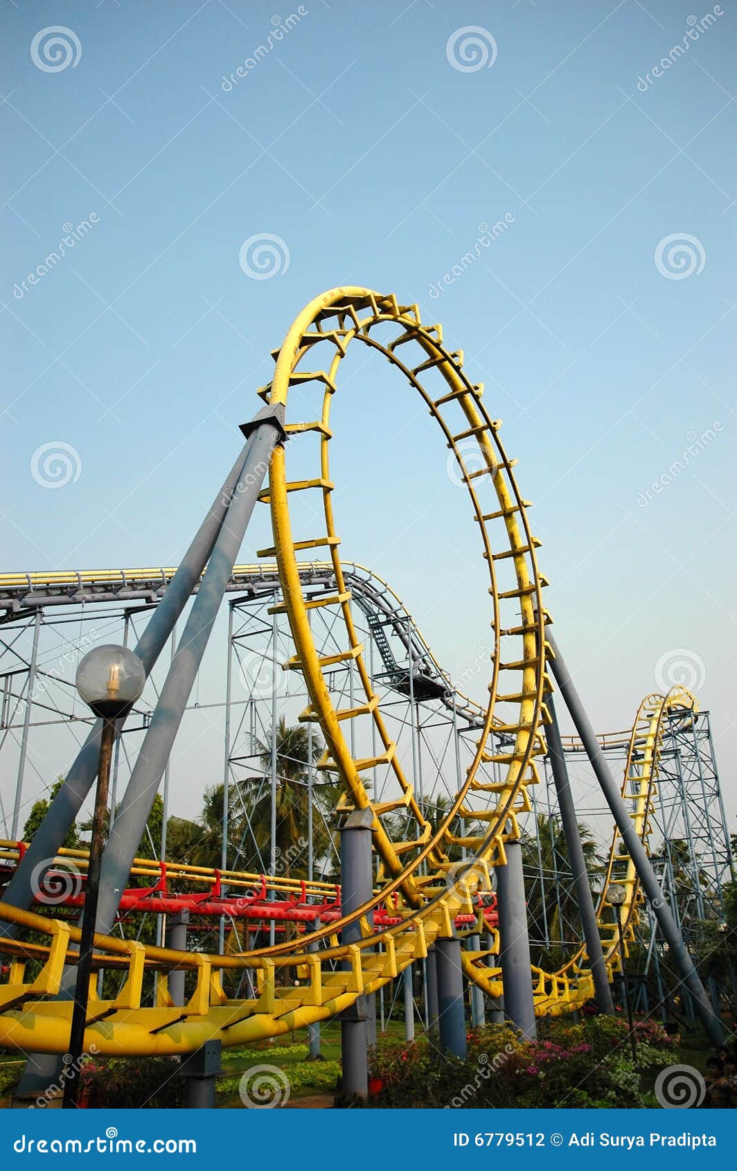 Roller coaster stock photo. Image of excitement, gravity - 6779512