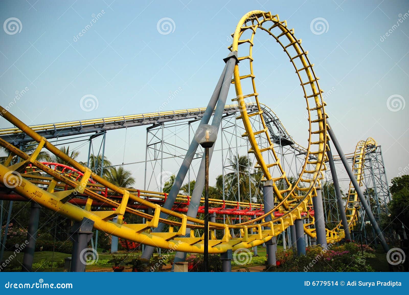 Roller coaster stock photo. Image of curve, pipe, entertainment - 6779514