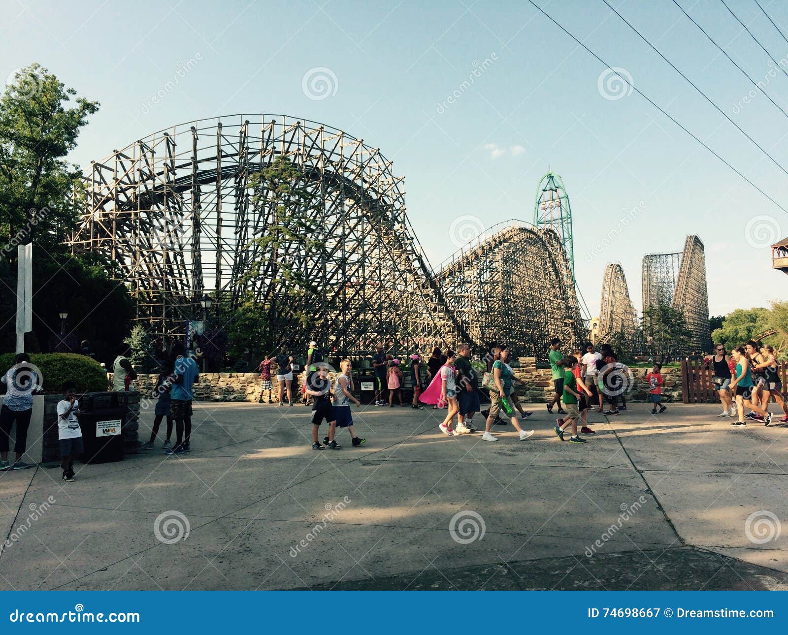 Roller coaster editorial photography. Image of park, thrills - 74698667