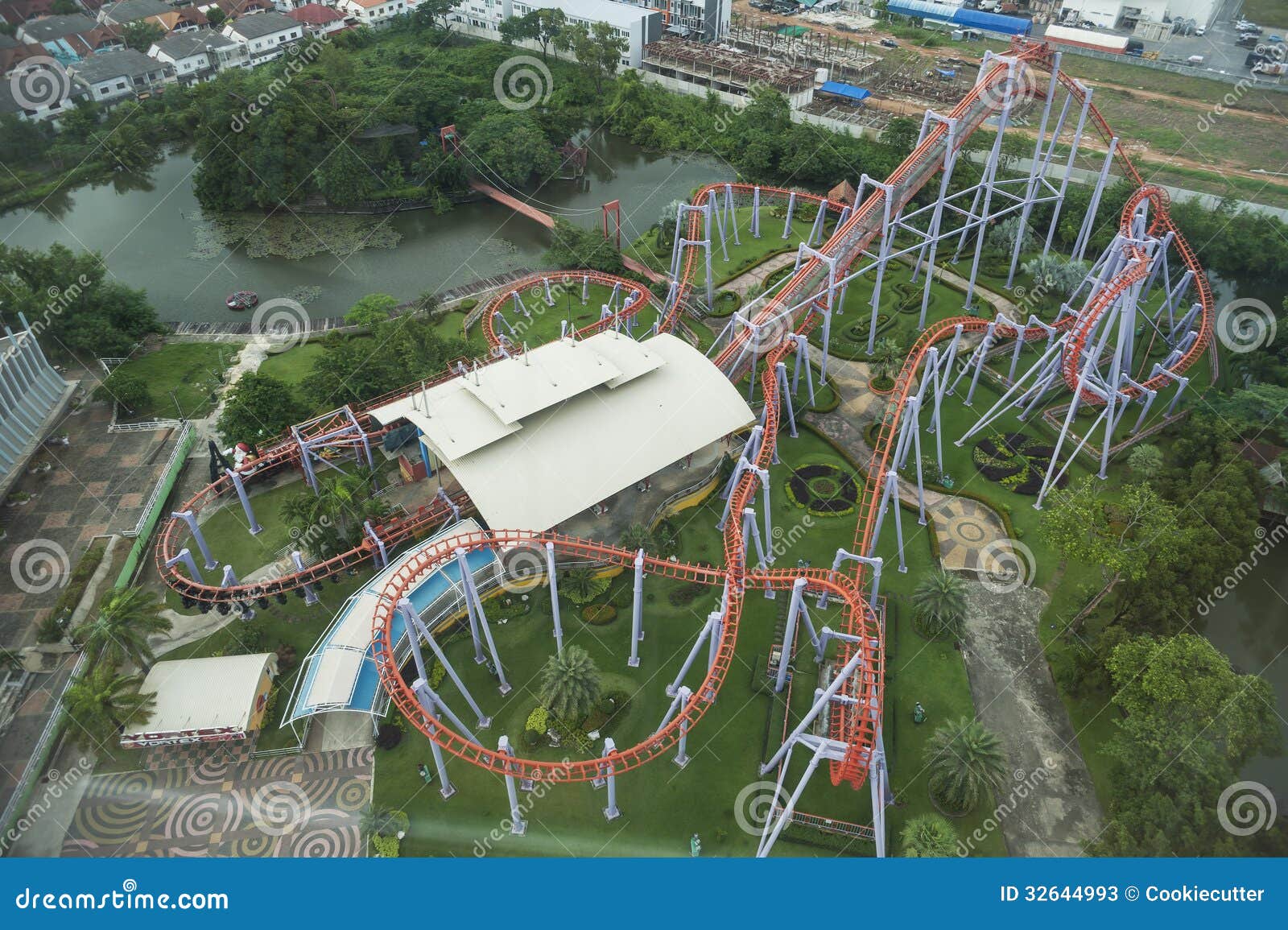 Roller Coaster stock image. Image of excitement, speed - 32644993