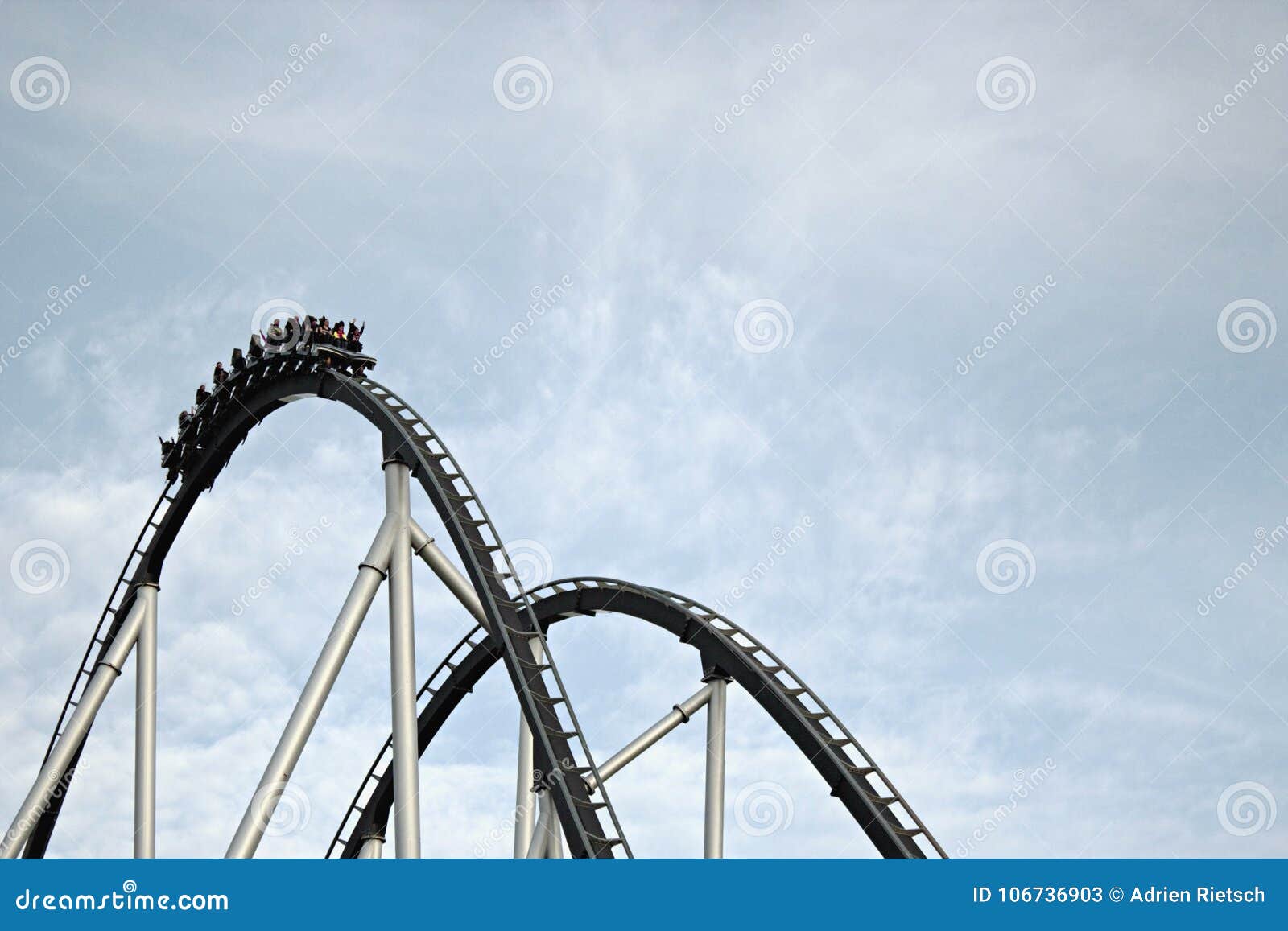 Roller coaster camel back editorial stock photo. Image of blue - 106736903
