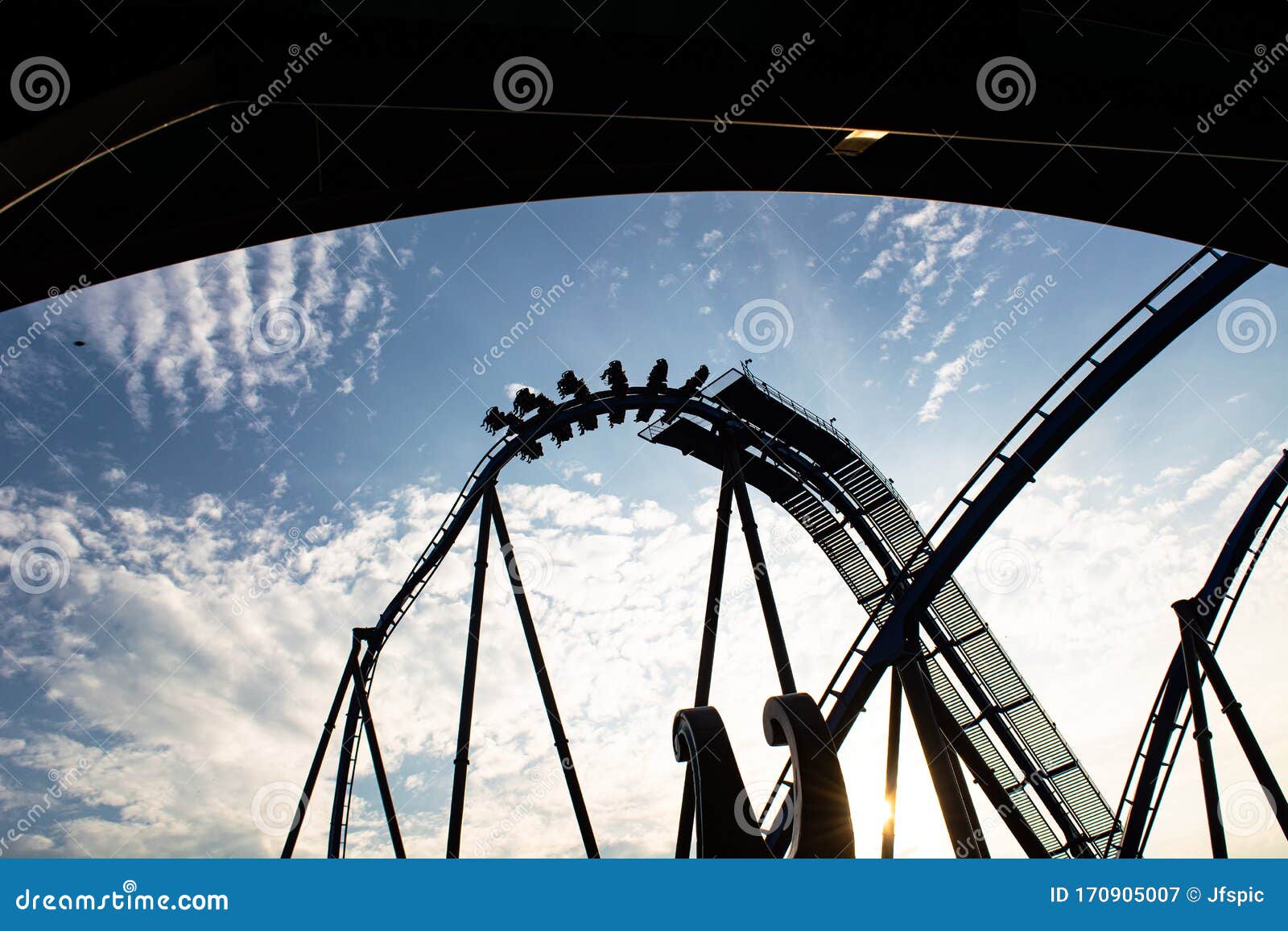 Roller Coaster. Cart in Motion Stock Image - Image of coaster ...