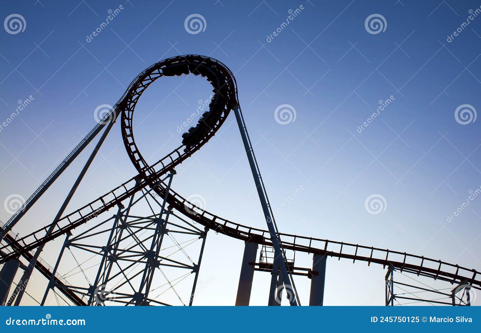 The Roller Coaster stock image. Image of ride, play - 245750125