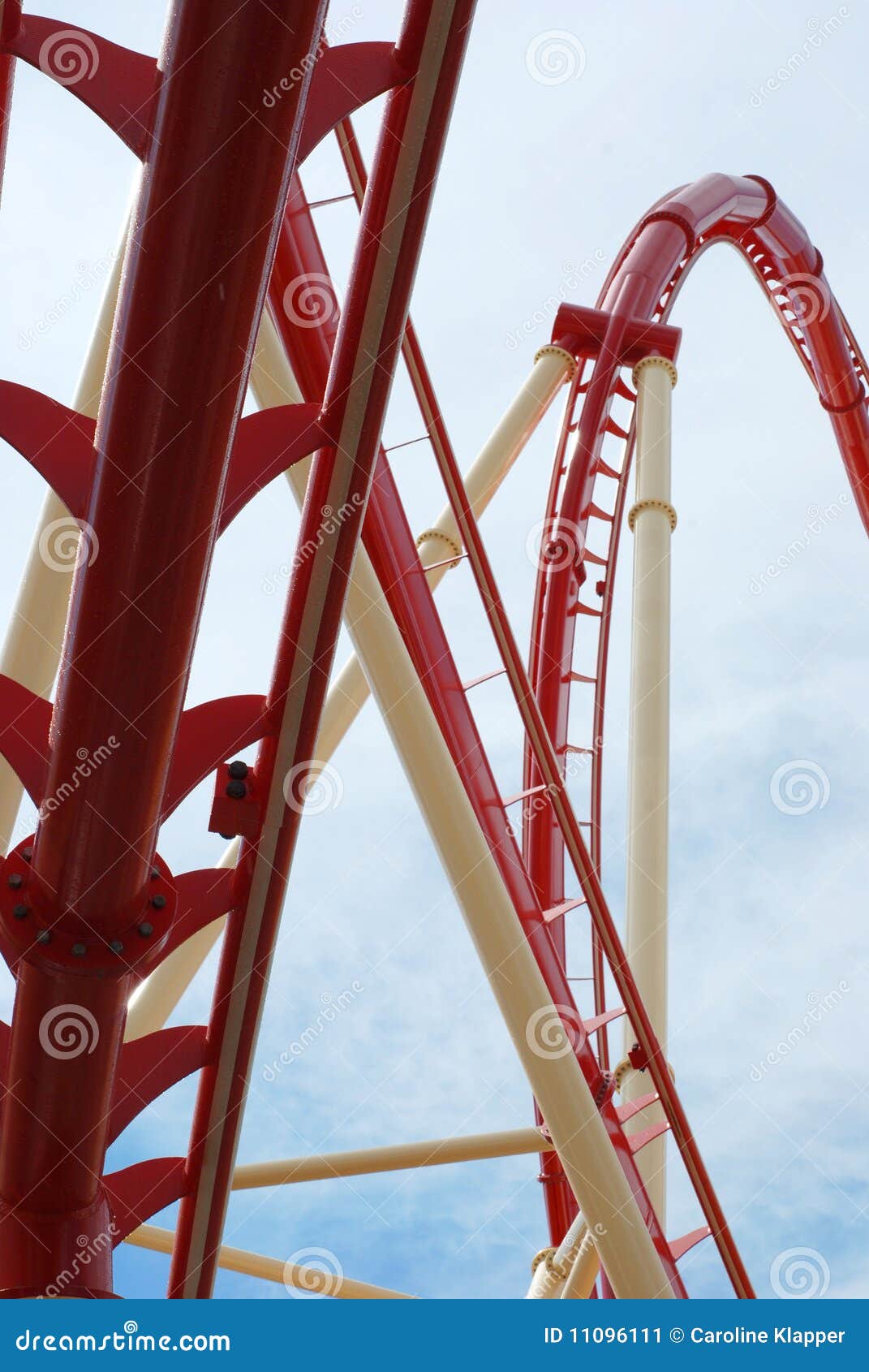 Roller Coaster Construction Stock Image - Image of metal, excitement ...