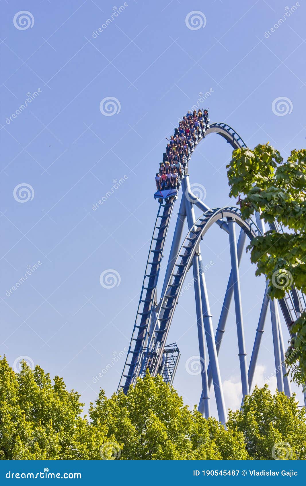 Roller Coaster in Europapark, Rust, Germany Editorial Photography ...
