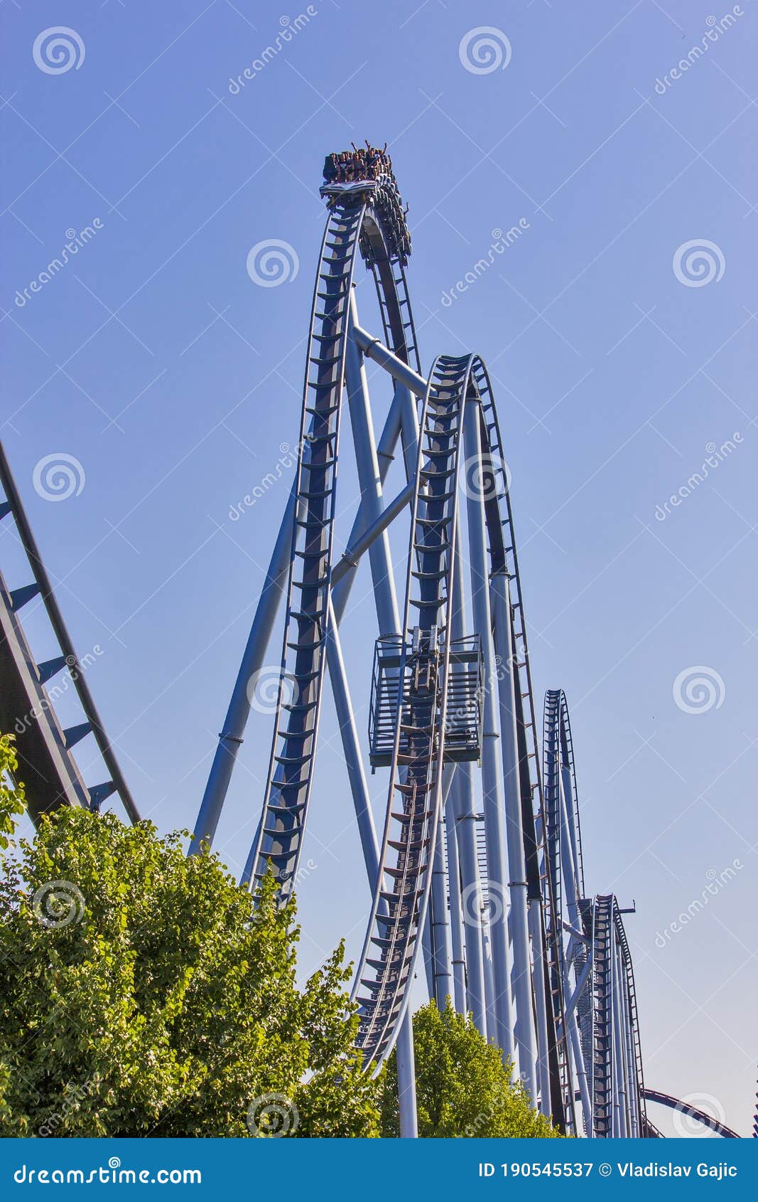 Roller Coaster in Europapark, Rust, Germany Editorial Photography ...