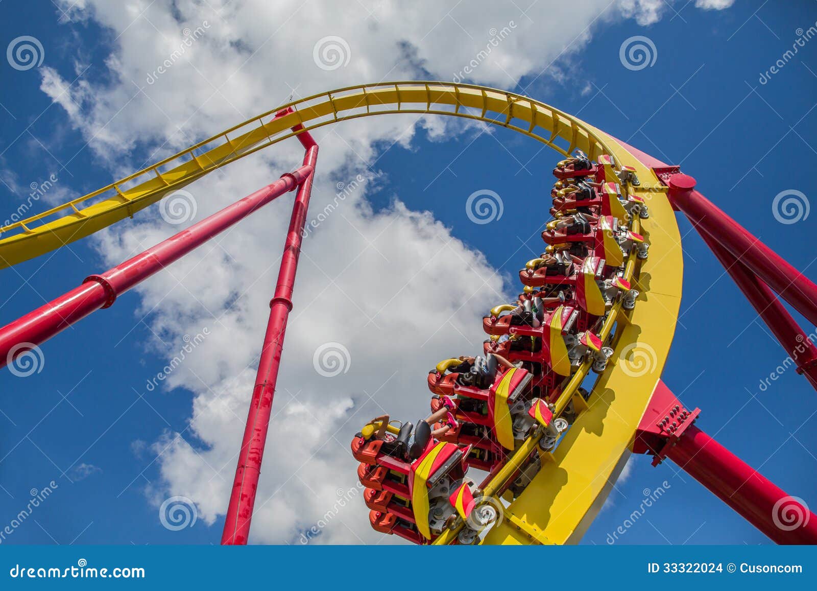 Roller Coaster stock photo. Image of party, ride, park - 33322024