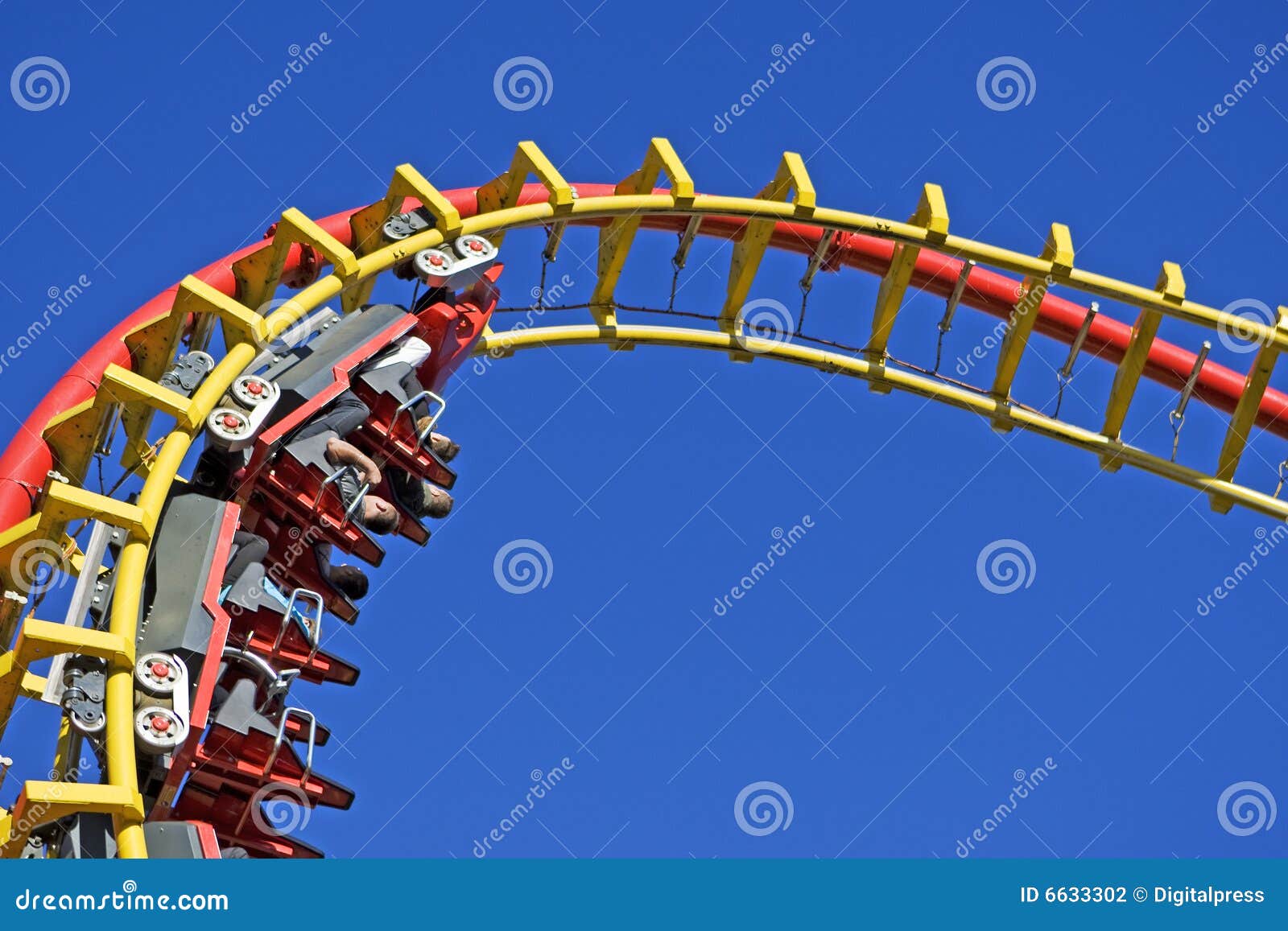 Roller Coaster at the Fairground Stock Photo - Image of park, roller ...