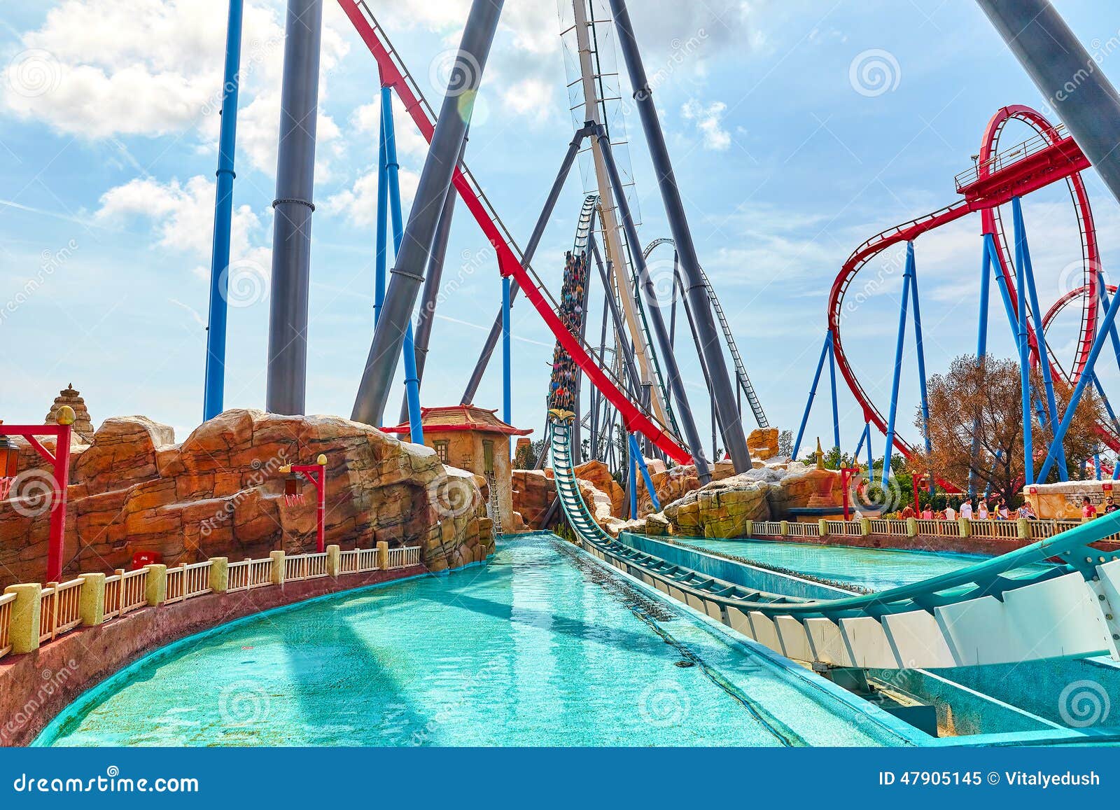 Roller Coaster . stock image. Image of loop, dizzy, coaster - 47905145