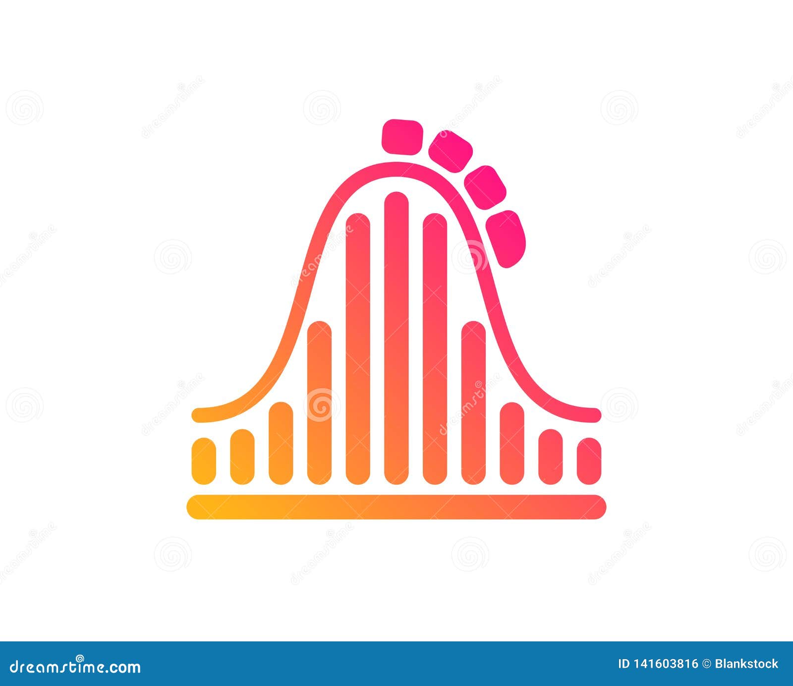 Roller Coaster Icon. Amusement Park Sign. Vector Stock Vector ...