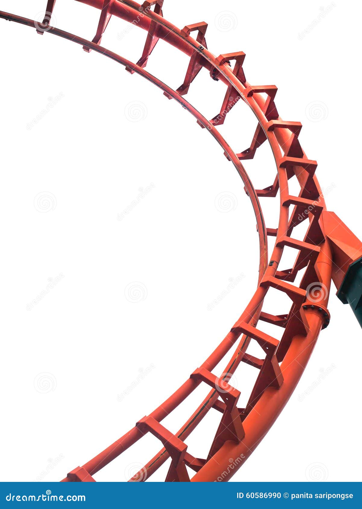 Roller Coaster, Isolated Stock Photo - Image: 60586990