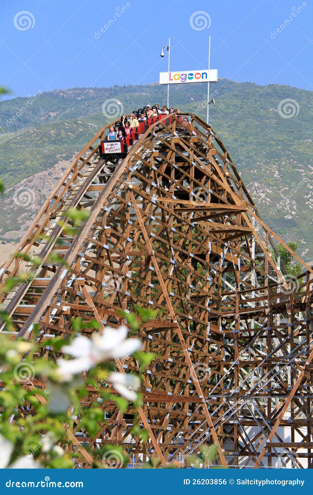 Roller Coaster @ Lagoon editorial photo. Image of historic - 26203856