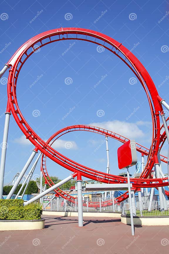 Roller coaster loop stock photo. Image of fairground - 19770988