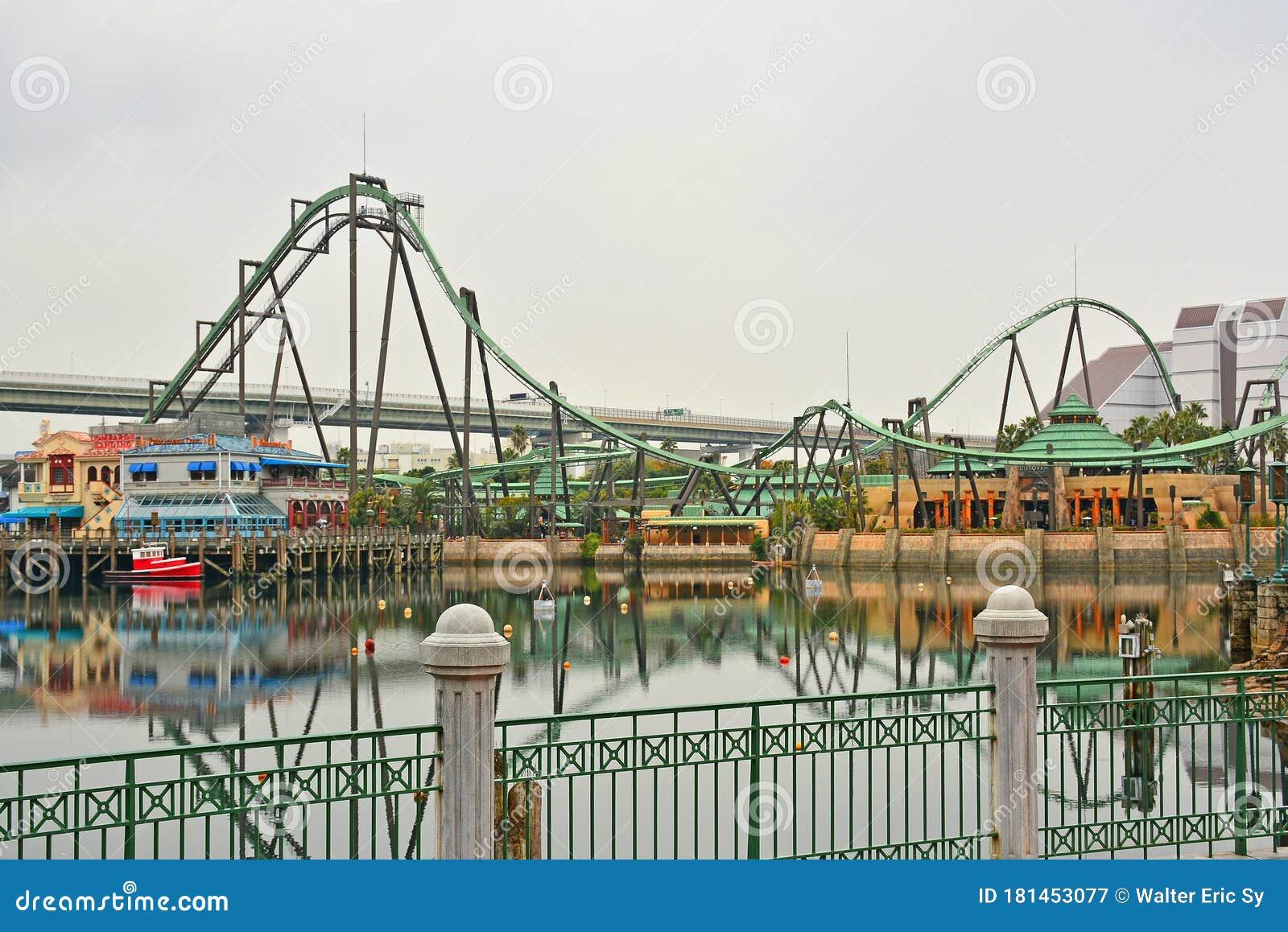 Roller Coaster Loop Design Ride at Universal Studios Japan in Osaka ...