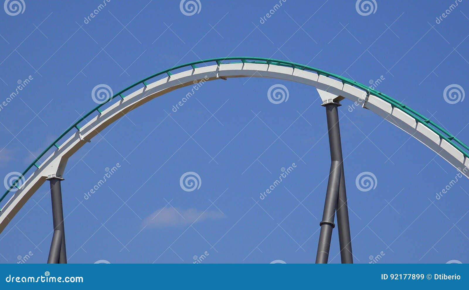 Roller Coaster Loop and Rail Editorial Stock Image - Image of loops ...