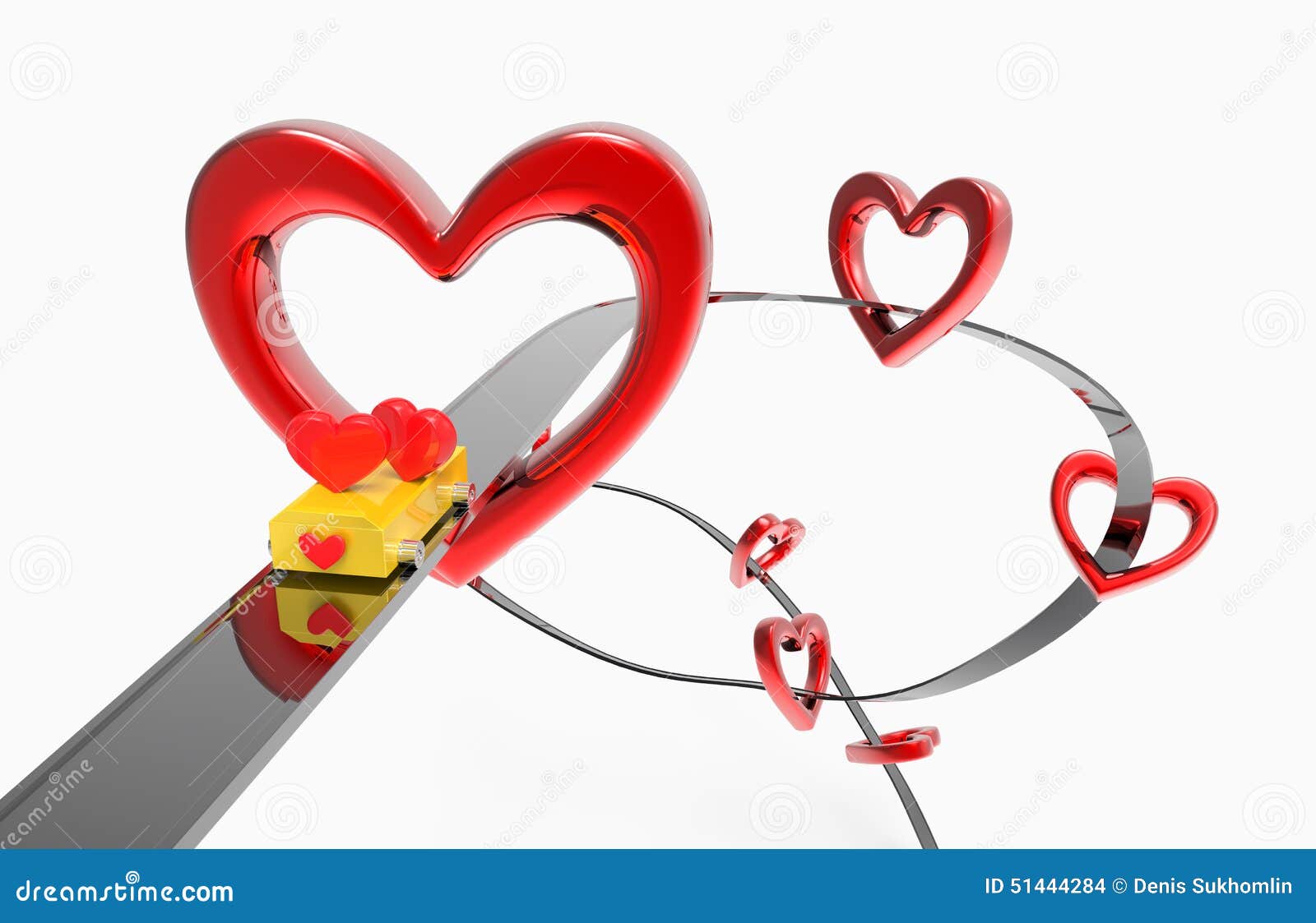 Roller - Coaster Lovers Hearts Stock Illustration - Illustration of ...