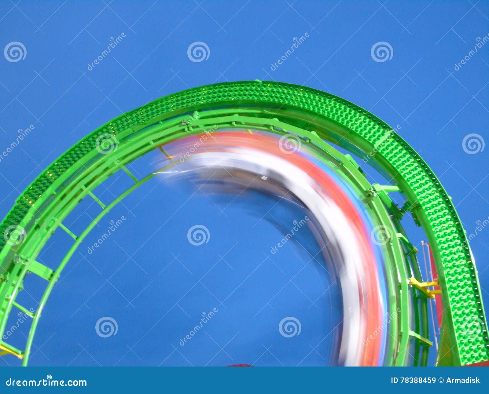 Roller Coaster Moving Effect Stock Image - Image of effect, modern ...