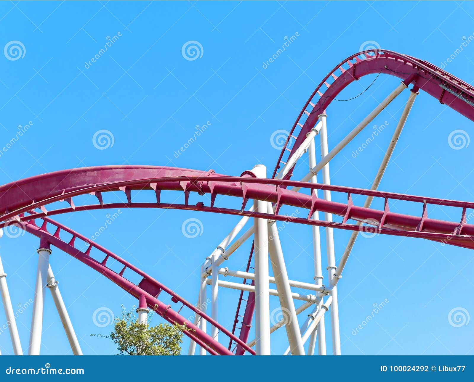 Roller coaster path stock photo. Image of climb, buzz - 100024292