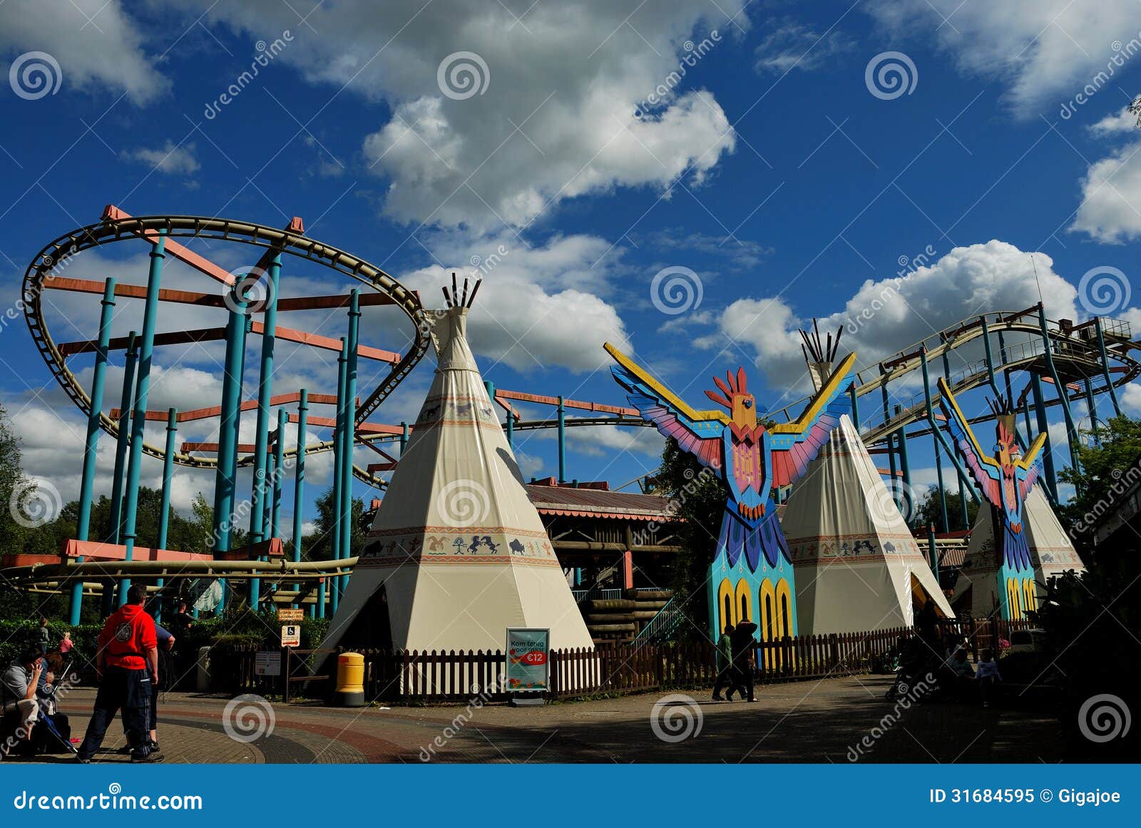 Roller coaster editorial image. Image of people, park - 31684595