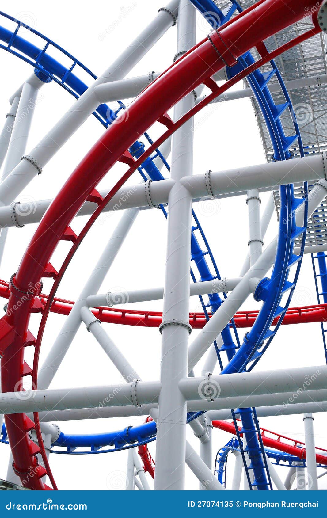 Roller coaster rail stock image. Image of rollercoaster - 27074135