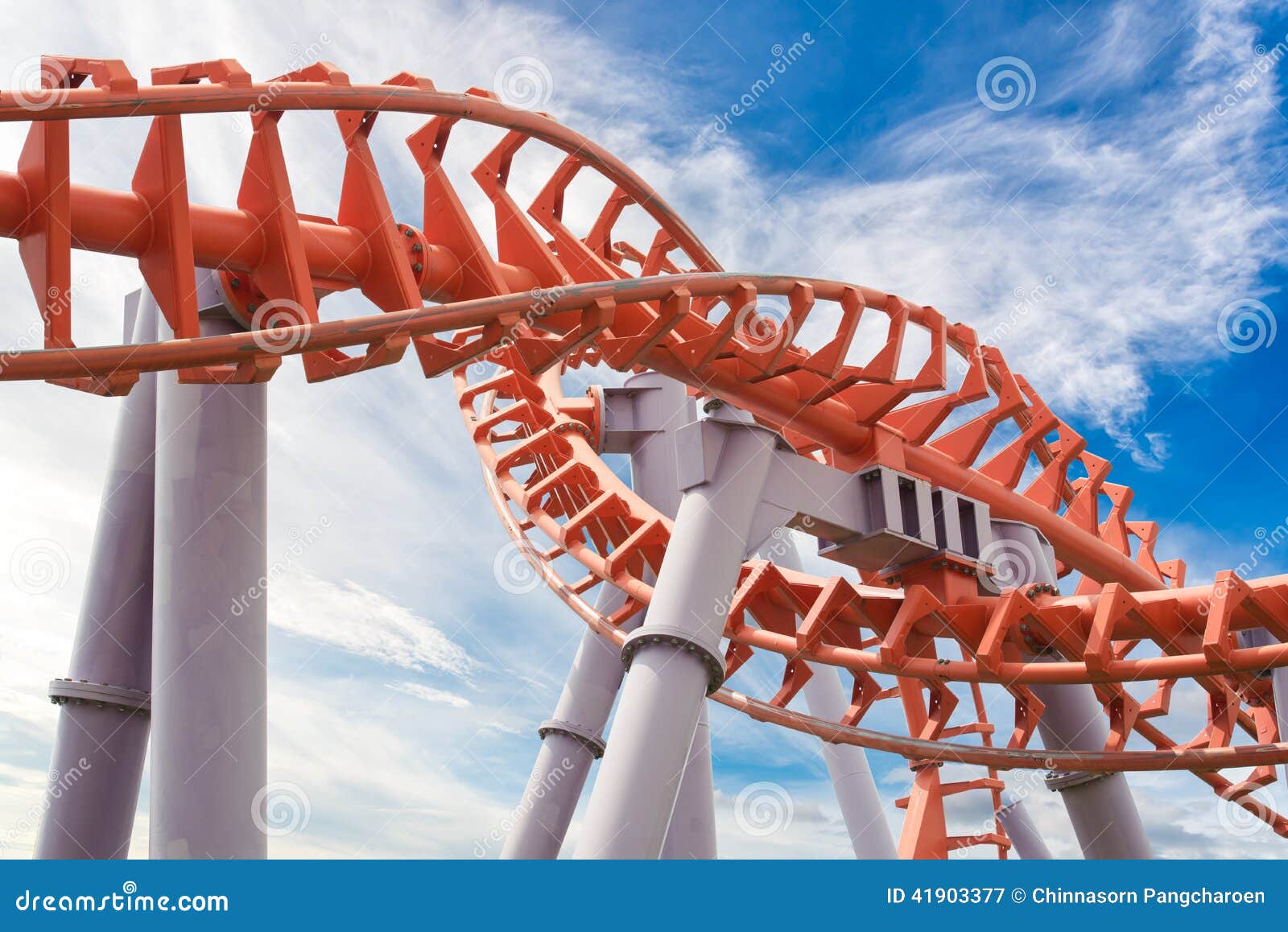 Roller coaster stock image. Image of fair, dizzy, carnival - 41903377