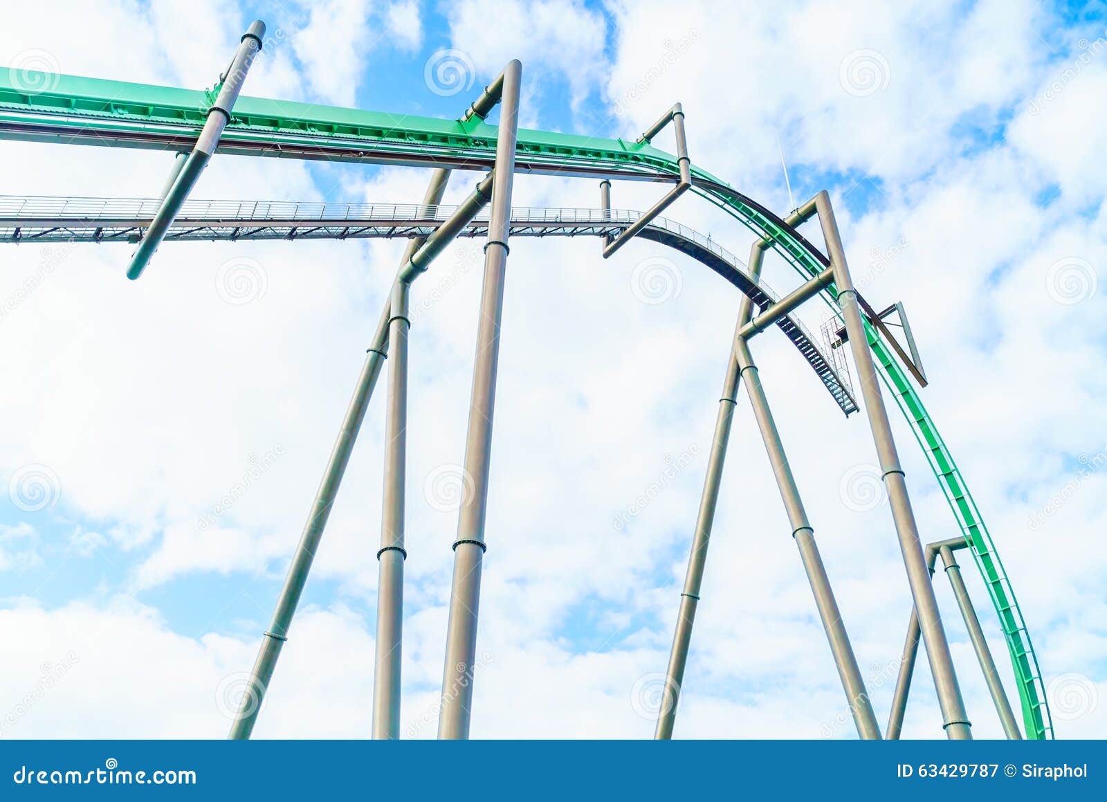 Roller coaster stock image. Image of wheel, theme, ride - 63429787