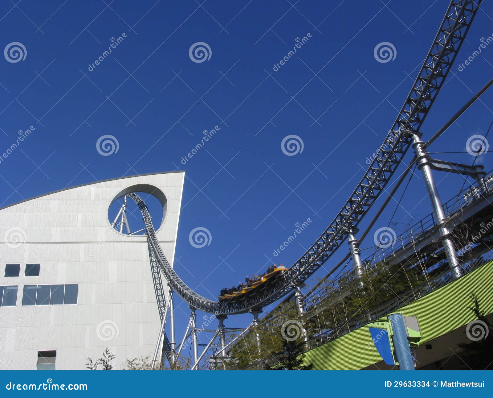 Roller coaster ride stock photo. Image of inversion, park - 29633334