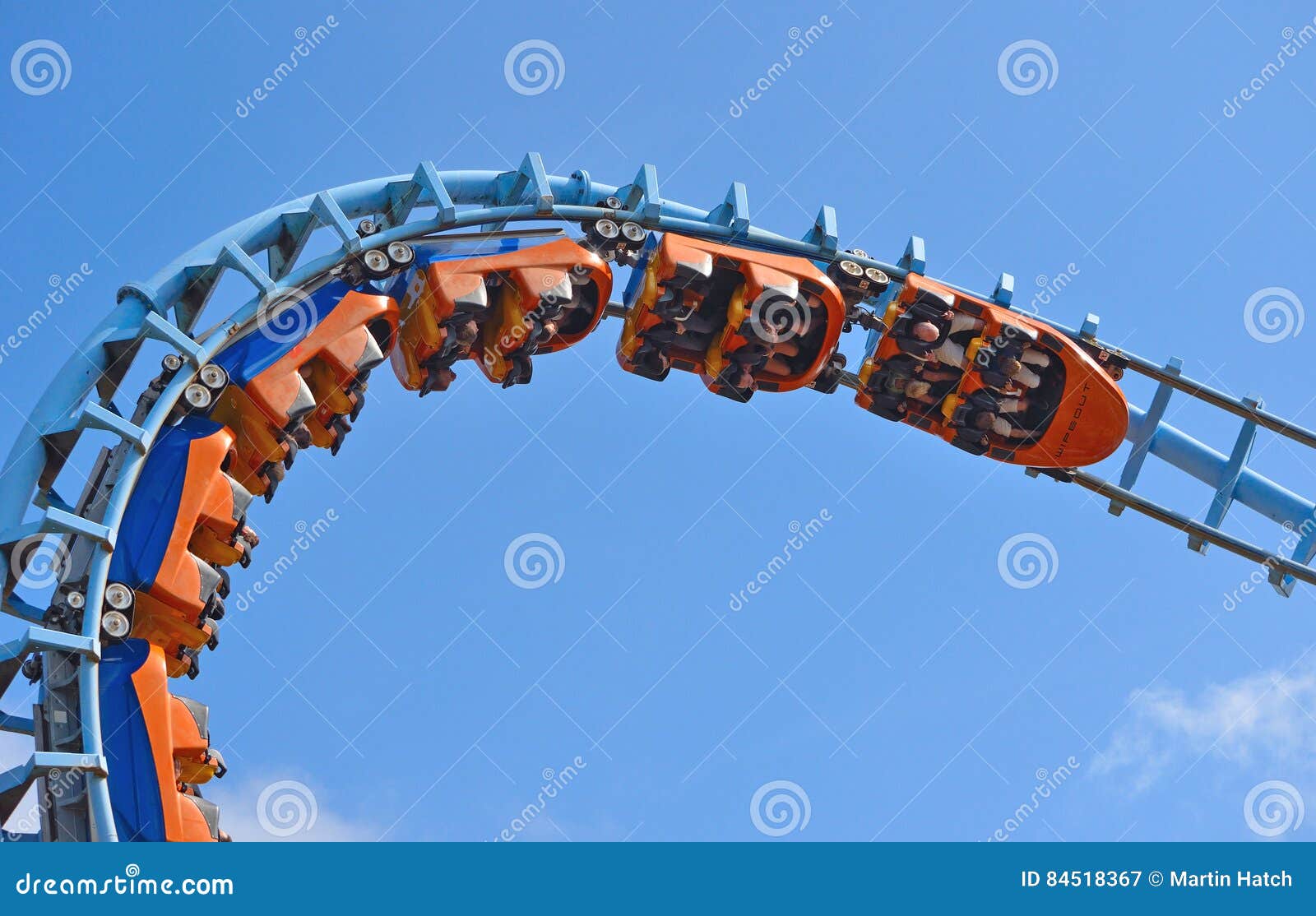 Roller Coaster Ride Filled with Thrill Seekers Editorial Photography ...