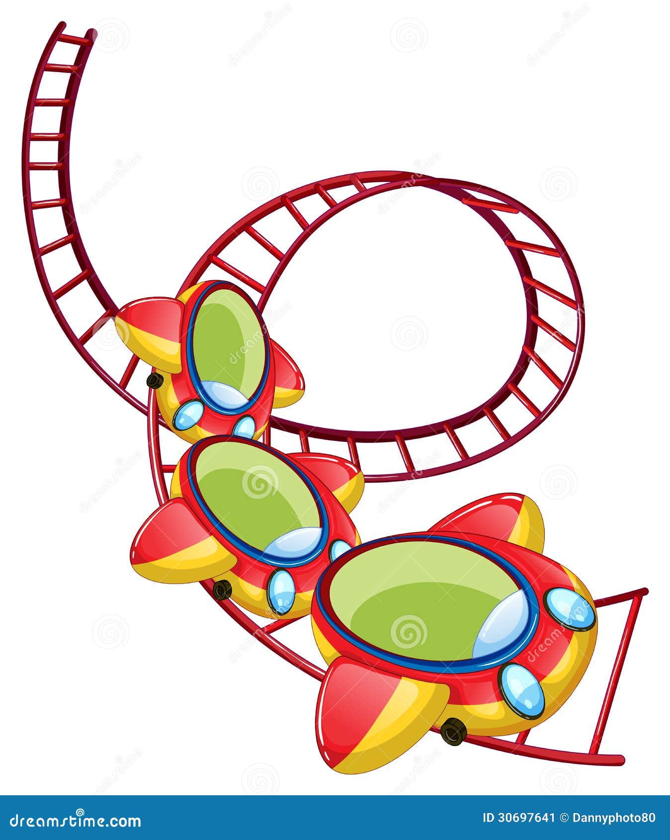 Roller Coaster. Vector Drawing | CartoonDealer.com #150895632
