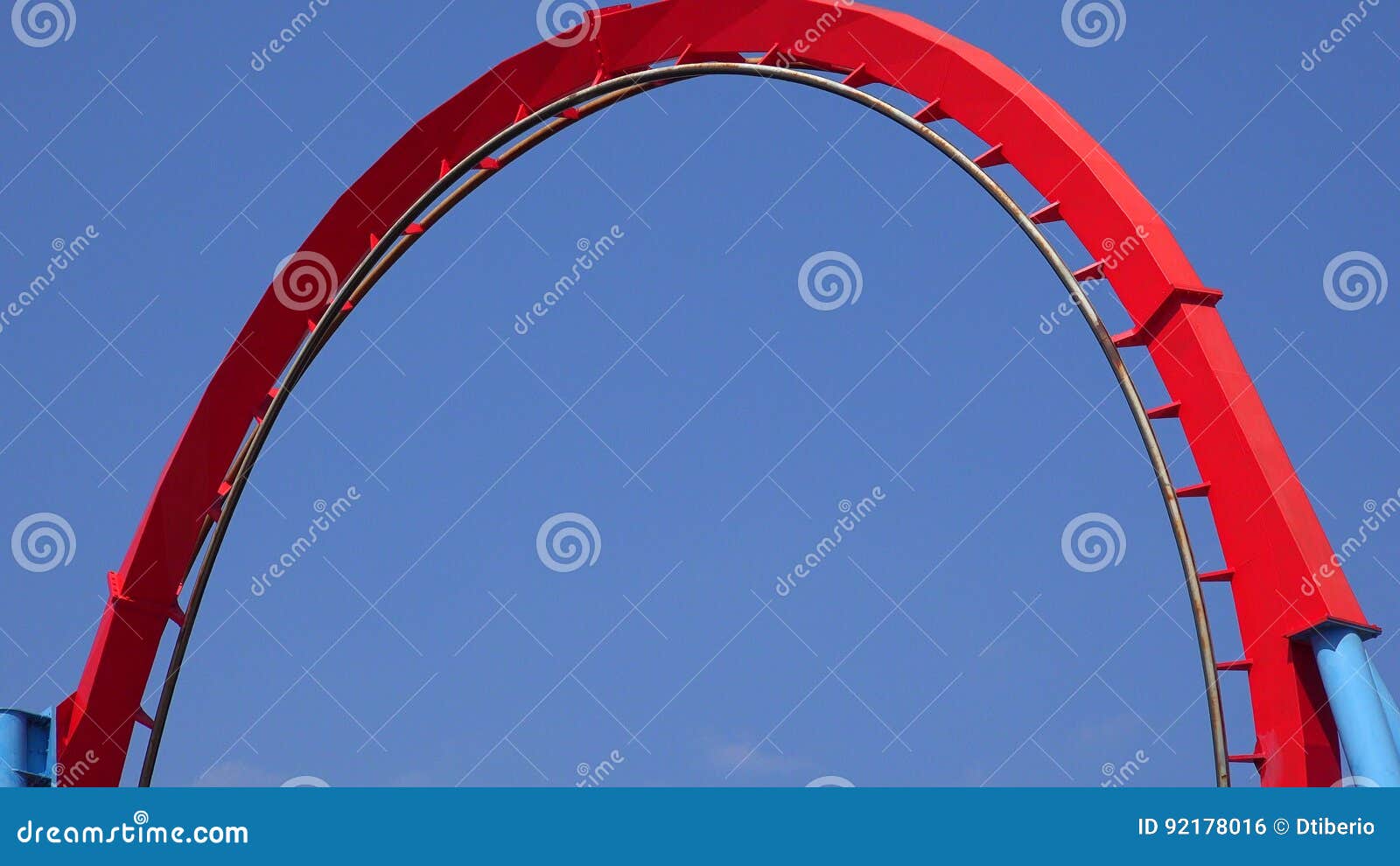 Roller Coaster Ride Loop stock photo. Image of ride, roller - 92178016