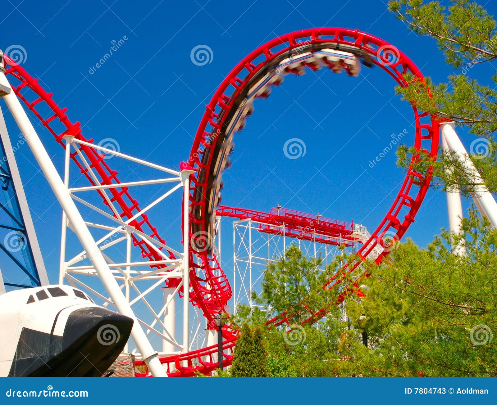 Roller Coaster s loop stock image. Image of activity, adventure - 7804743