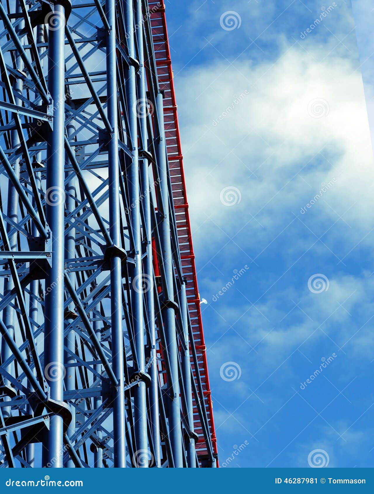 Roller Coaster stock image. Image of metal, slope, roller - 46287981
