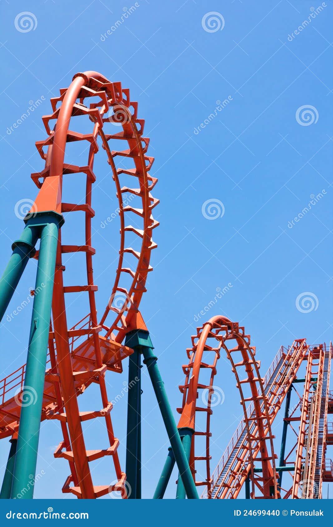 Roller Coaster Track stock photo. Image of fast, metal - 24699440