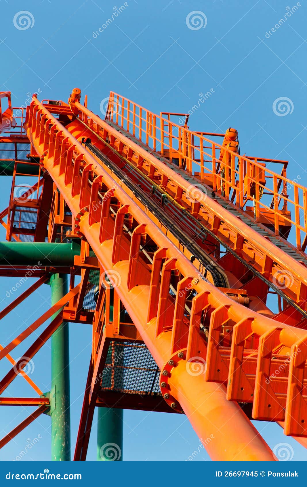 Roller Coaster Track stock image. Image of speed, ride - 26697945