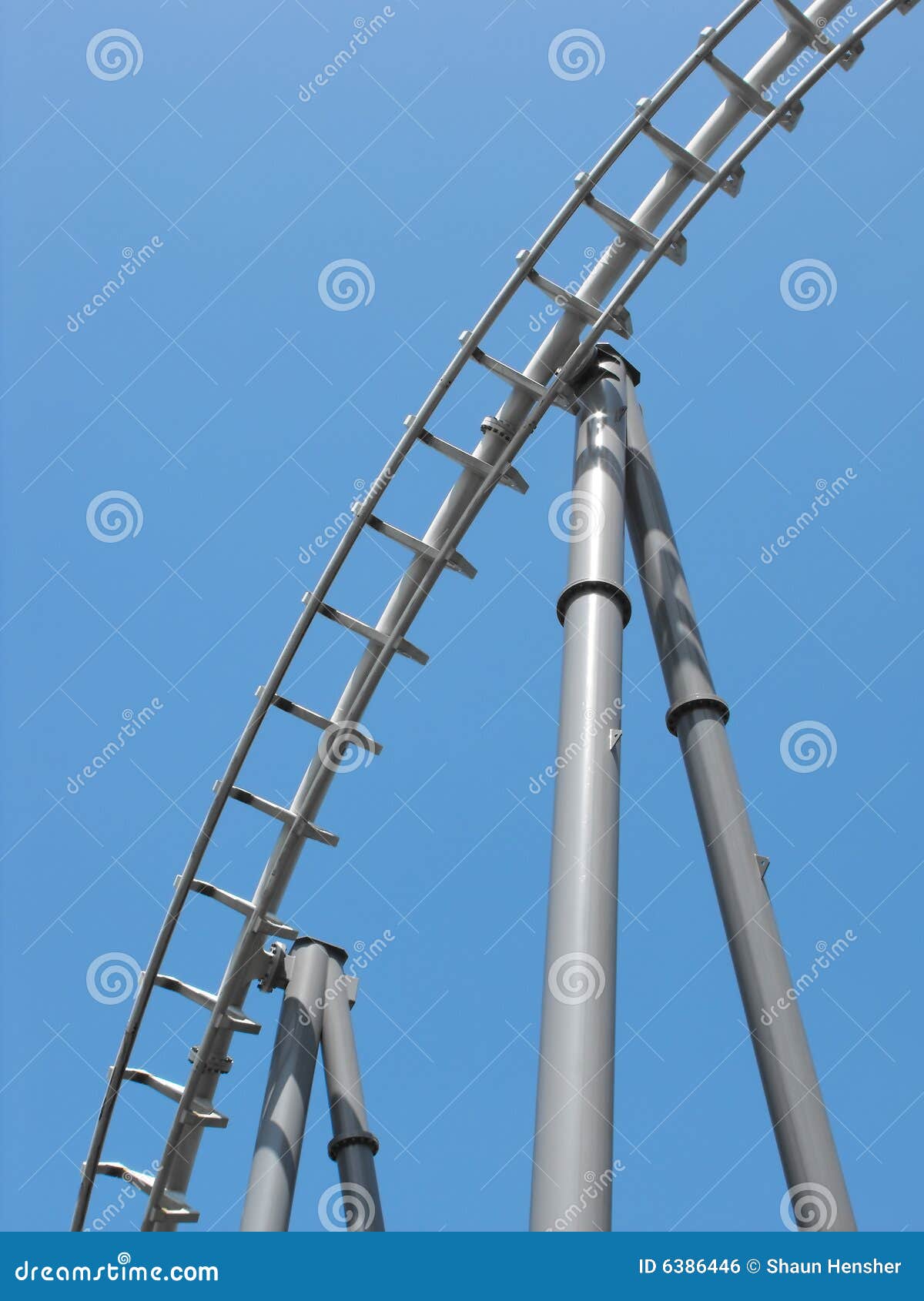 Roller coaster track stock photo. Image of track, theme - 6386446