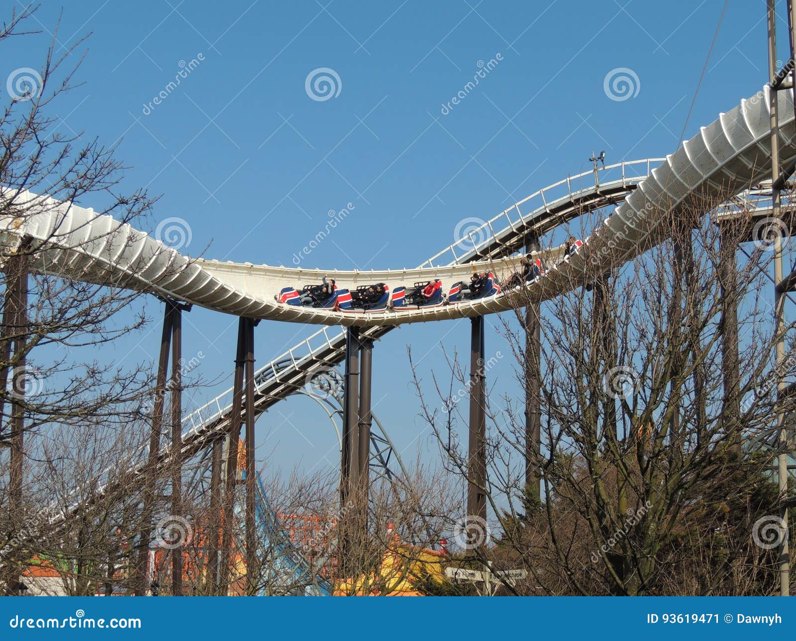Roller coaster in the UK editorial photo. Image of family - 93619471