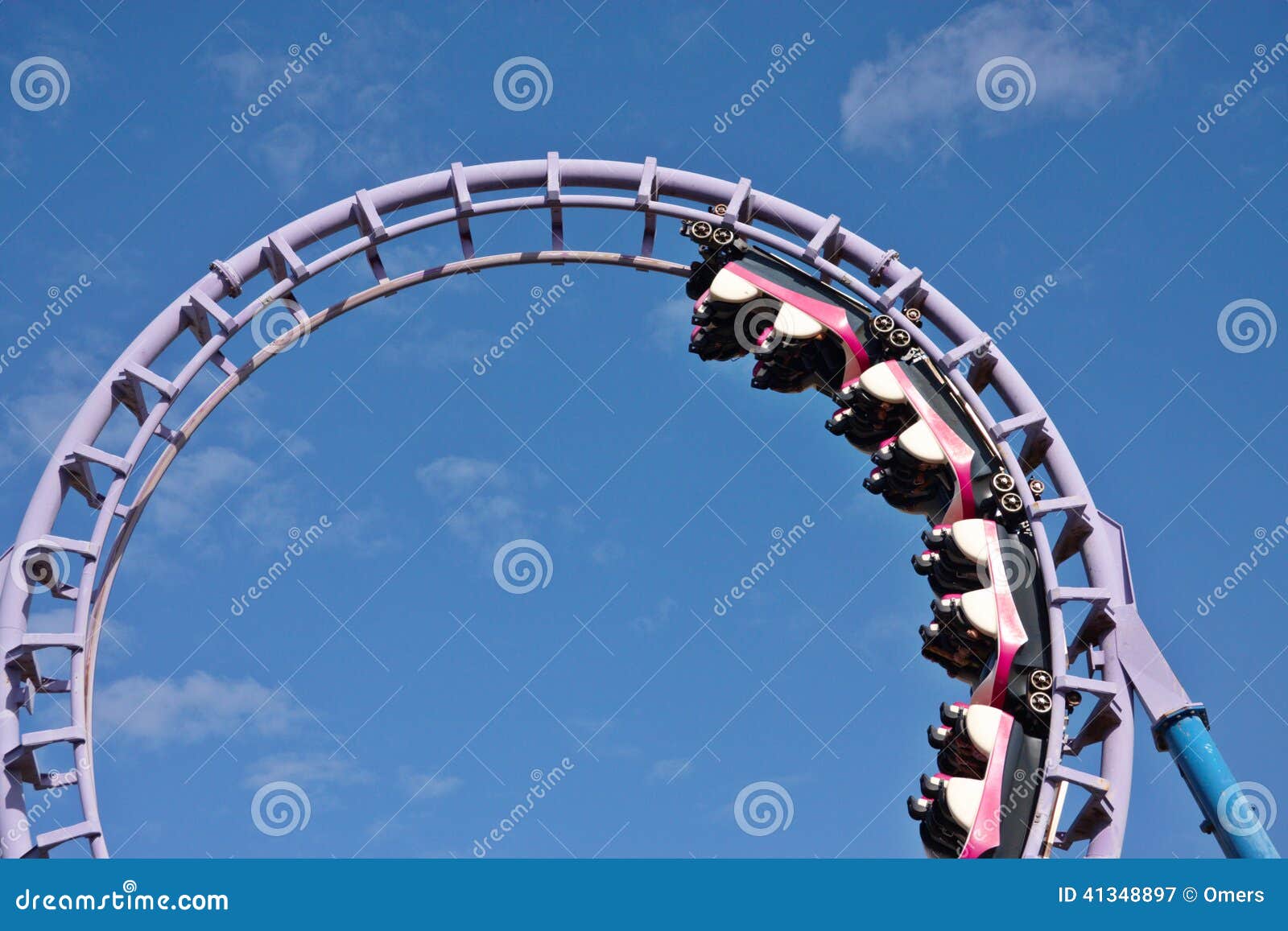Roller coaster stock image. Image of ride, excitement - 41348897