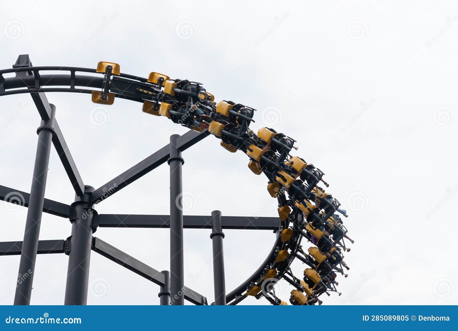 An Roller coasters stock image. Image of metal, amusement - 285089805